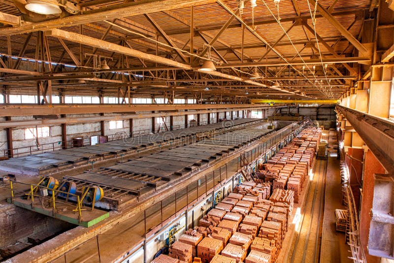 Brickworks. Production Workshop Inside Editorial Photography - Image of ...