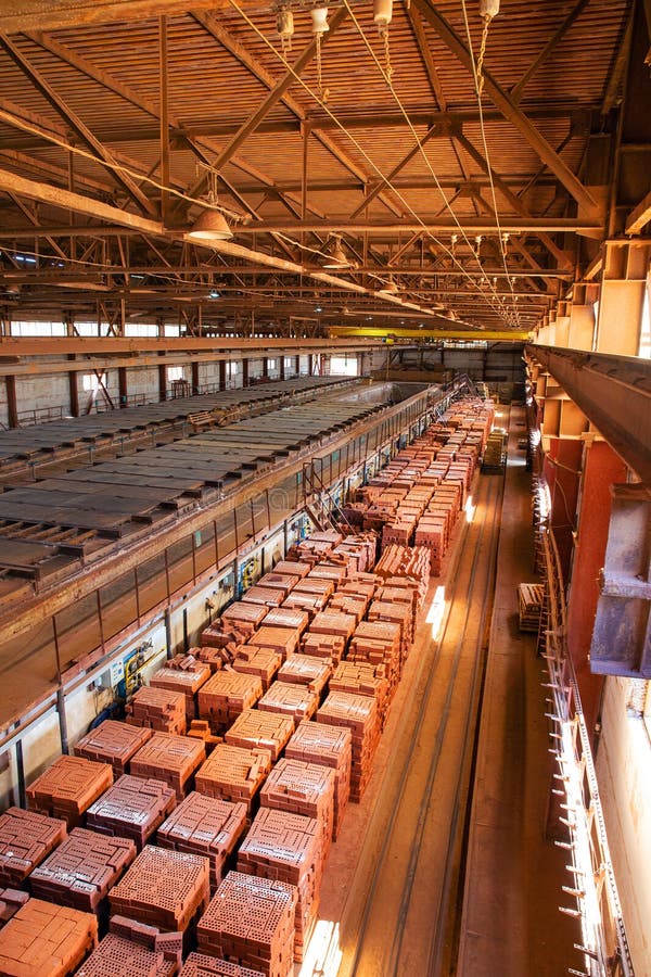 Brickworks. Production Workshop Inside. Manufacturing Facility Stock Photo - Image of ...
