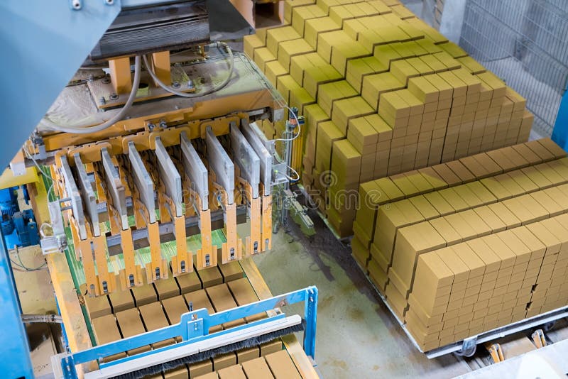 Brickyard. Production Hall With Special Equipment Stock Image - Image ...