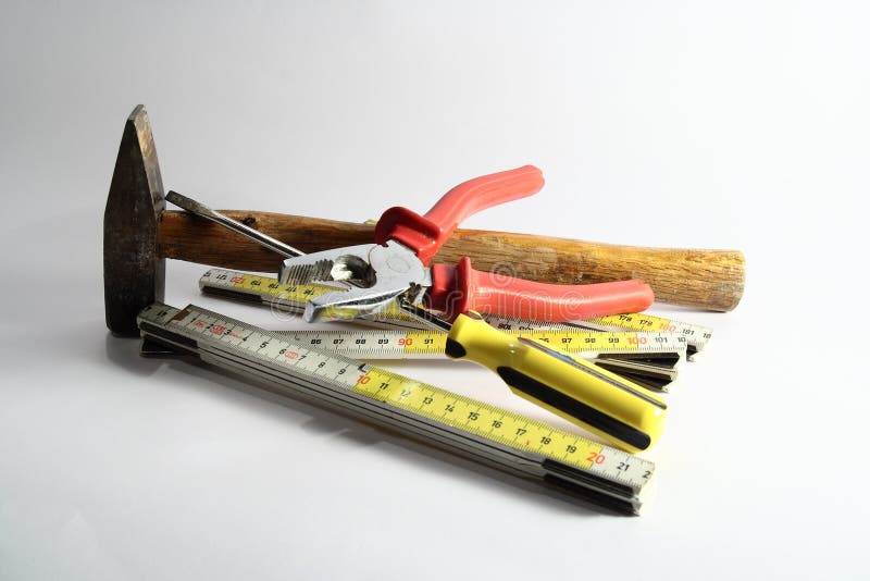 Bricolage Tools stock photo. Image of tape, tools, grab - 12394382