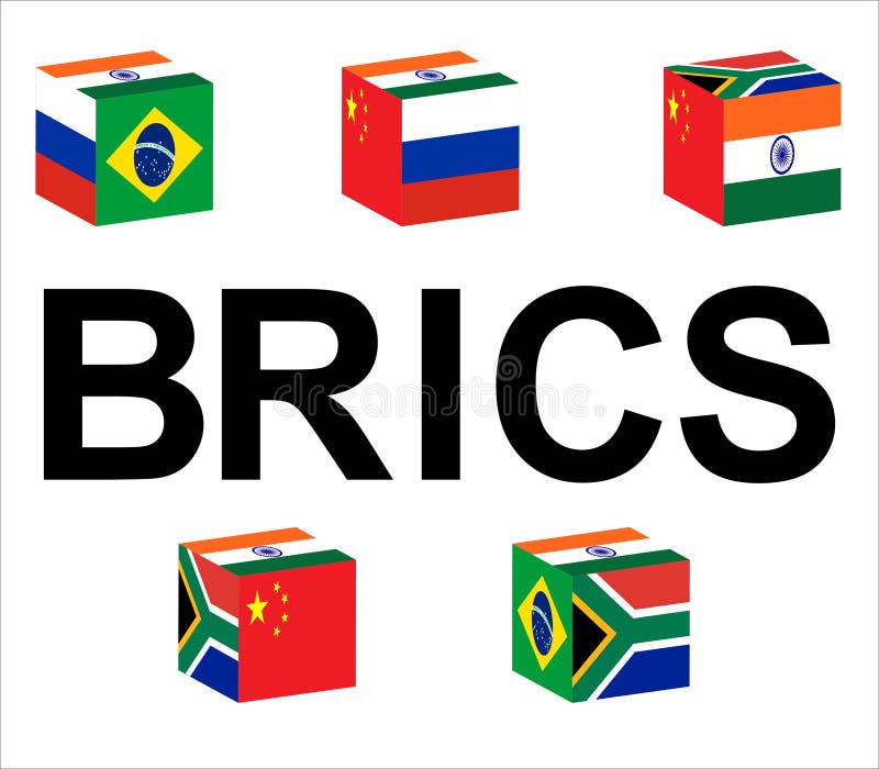 Brics Alphabet Country Isolated on White Background for Icon Logo Web ...
