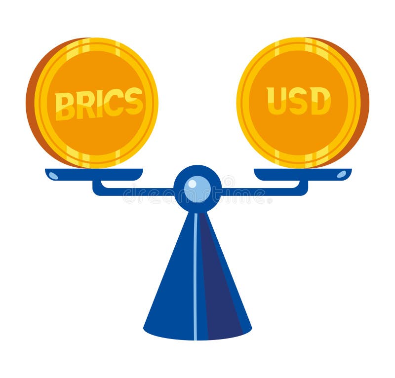 Brics and dollars stock vector. Illustration of africa - 301738431