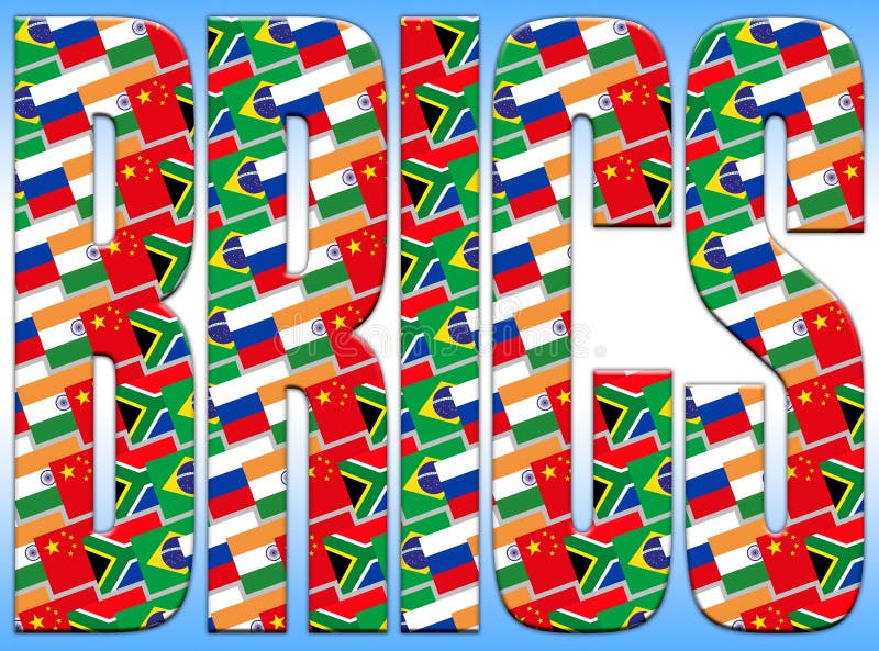 BRICS Name Organisation with Flags Stock Vector - Illustration of ...