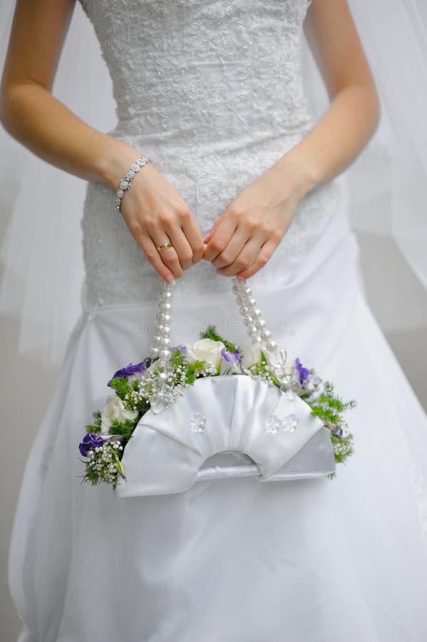Bridal Bouquet Bride Style Handbags Stock Photo - Image of happy ...
