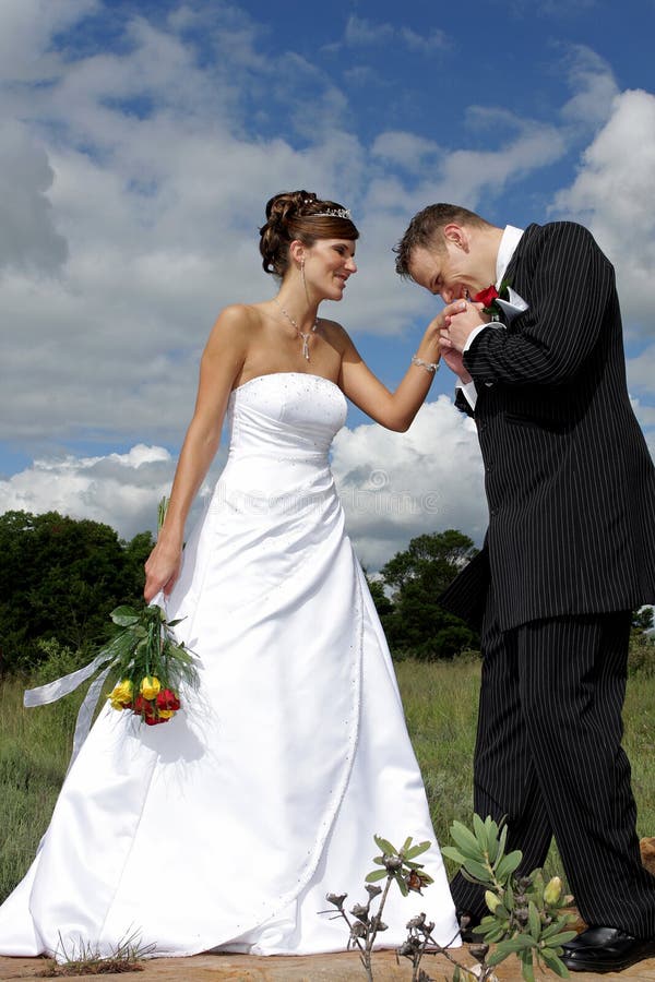 Bridal Couple stock photo. Image of celebration, holding - 4614308