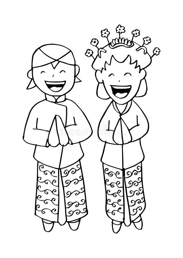 Bridal couple java. stock vector. Illustration of bride - 105231370