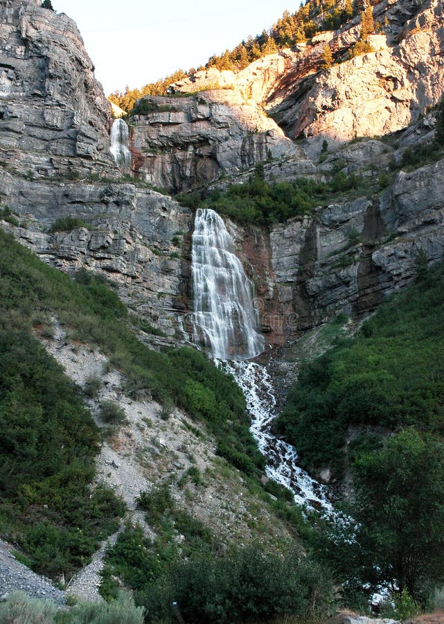 Bridal falls in utah stock photo. Image of cliffs, travel - 36453656