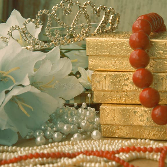 Bridal gifts stock photo. Image of gift, fiancee, cream - 5636146