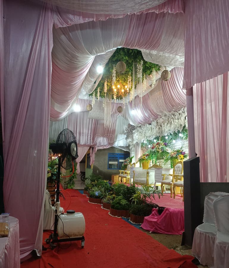 Bridal makeup tent stock image. Image of bride, pink - 242211627