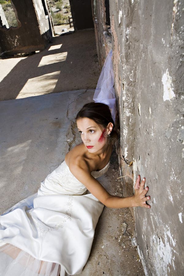 Bridal Trash the Dress stock image. Image of fashion - 24763365