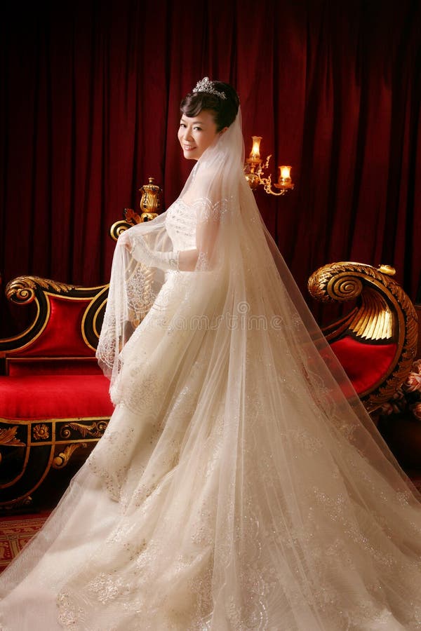 Bride stock photo. Image of chinese, glamor, bride, woman - 12380304