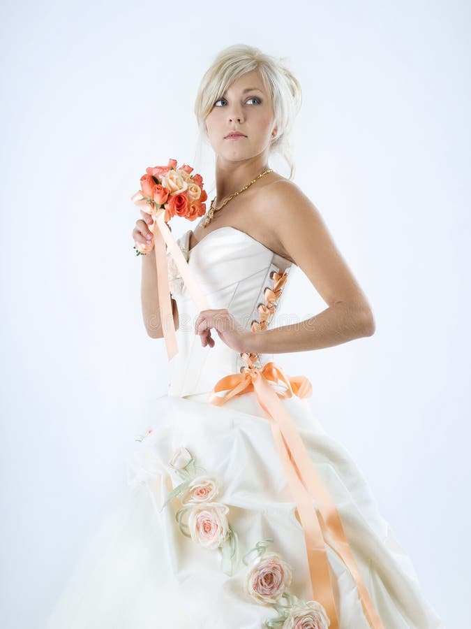Bride stock photo. Image of cheerful, bouquet, celebration - 13094122