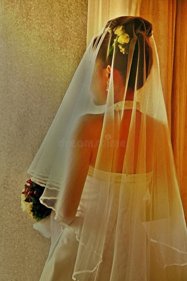 Bride stock image. Image of orange, woman, wedding, sepia - 1668401