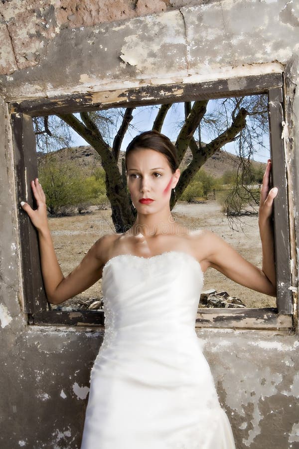 Bride stock image. Image of caucasian, dress, skinny - 25112647