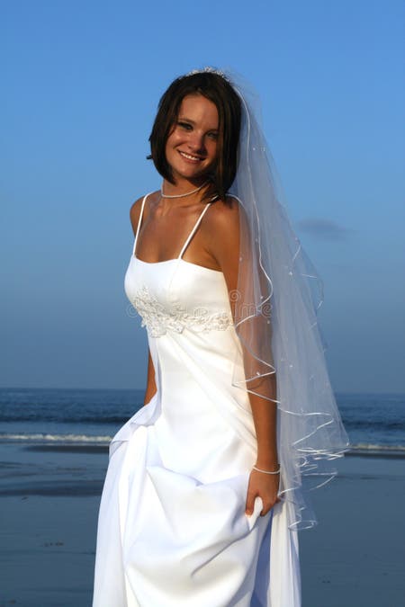 Bride stock photo. Image of vale, beautiful, ocean, motion - 3232854