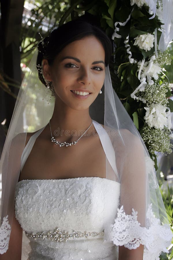 Bride stock image. Image of females, fashion, makeup, eyes - 1515721