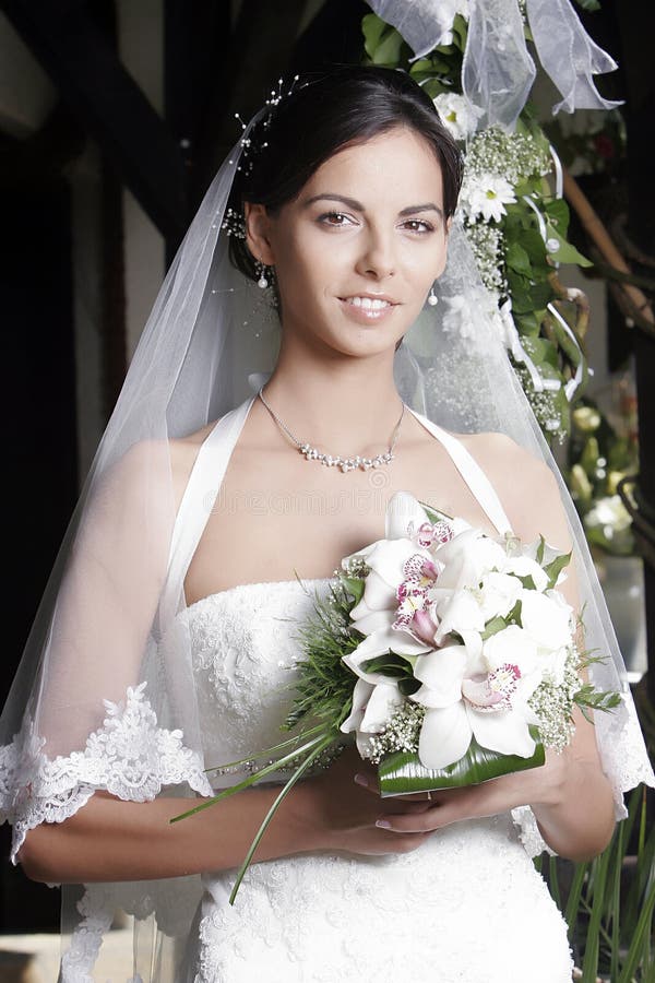 Bride stock image. Image of bride, flower, wedding, love - 6157939