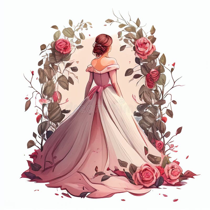 Bride Back View Stock Illustrations – 1,130 Bride Back View Stock ...