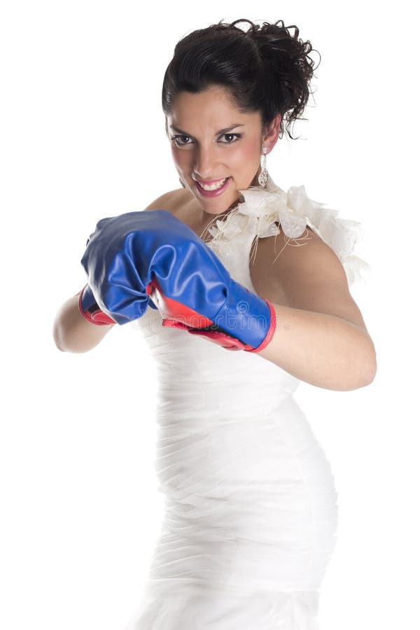 Beautiful Bride Boxing Gloves Stock Photos - Free & Royalty-Free Stock ...