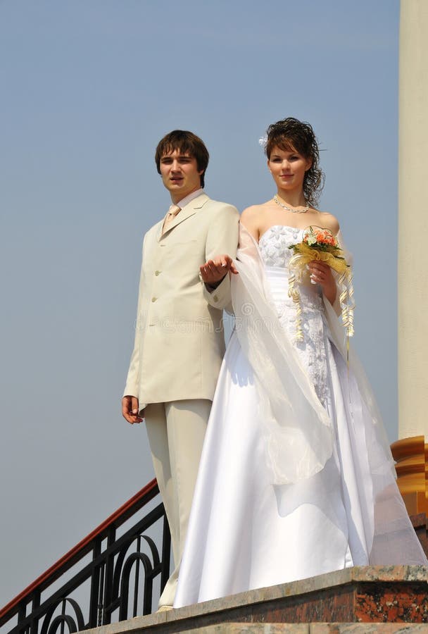 Bride and bridegroom stock photo. Image of wife, romance - 12090968