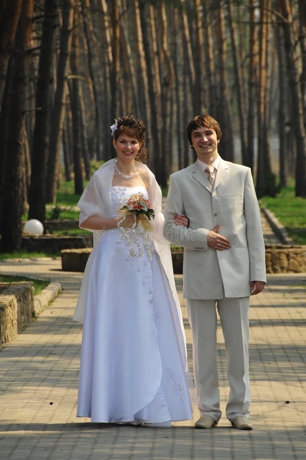 Bride and bridegroom stock image. Image of married, happiness - 12095917