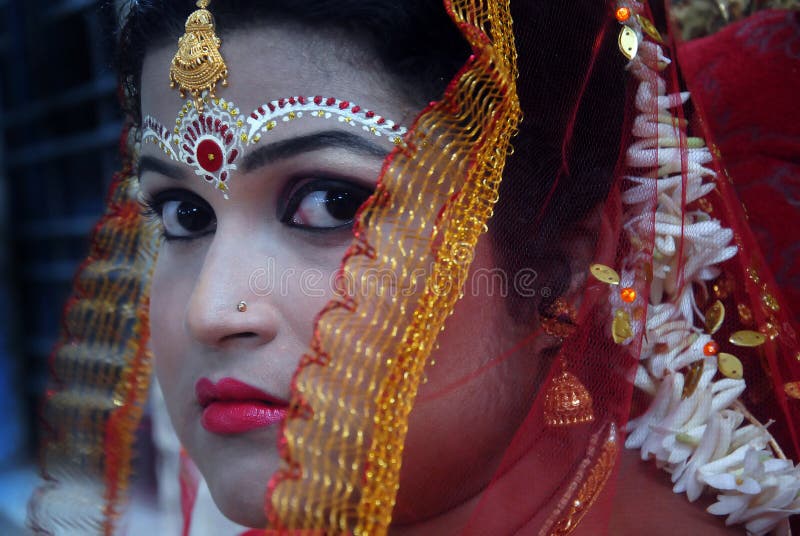 The Bride editorial stock image. Image of beauty, bengal - 33358409