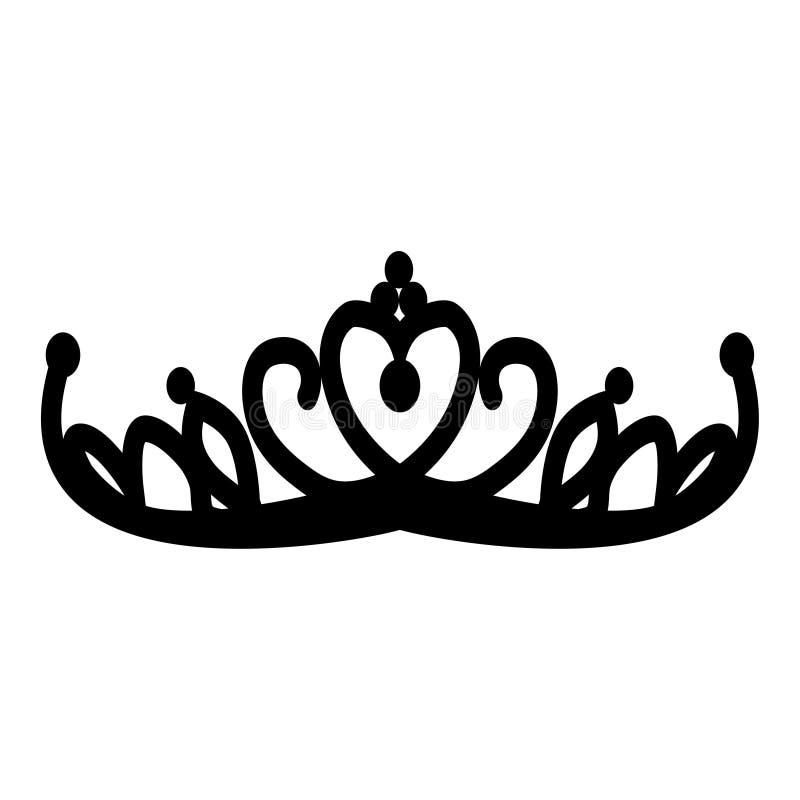 Bride crown icon vector stock illustration. Illustration of majestic ...