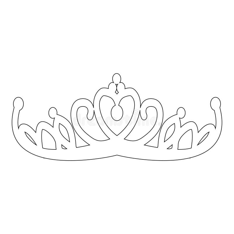 Bride crown icon vector stock illustration. Illustration of winner ...