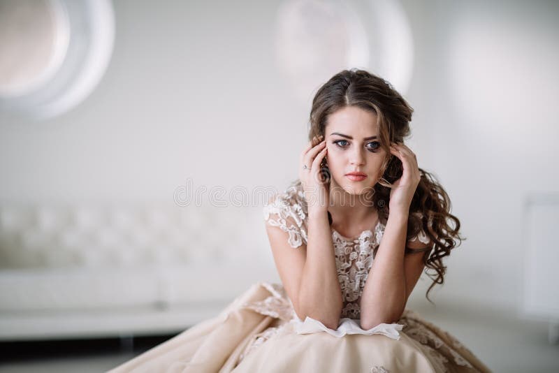 Bride crying stock image. Image of doubt, emotion, makeup - 83538237
