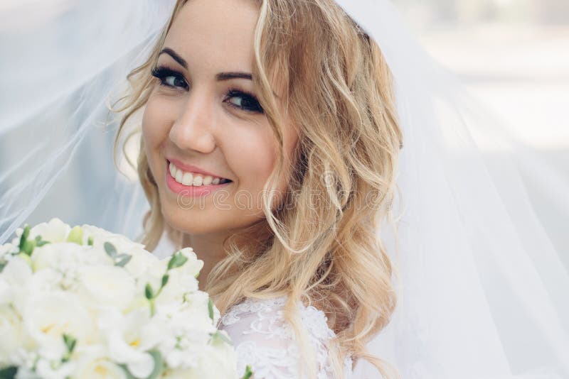 The Bride the Day of His Marriage Stock Image - Image of attractive ...