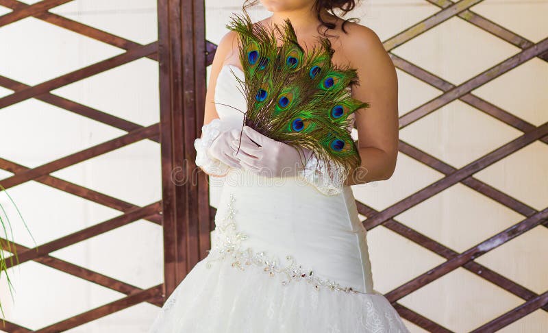 Bride with fan stock image. Image of beauty, lady, gown - 56859809