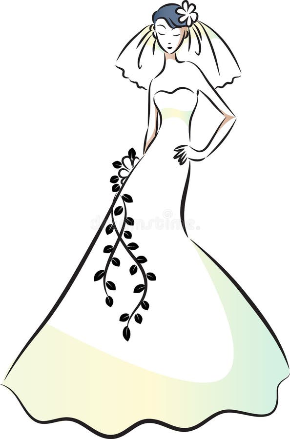 Bride with flower design editorial photography. Illustration of flower ...