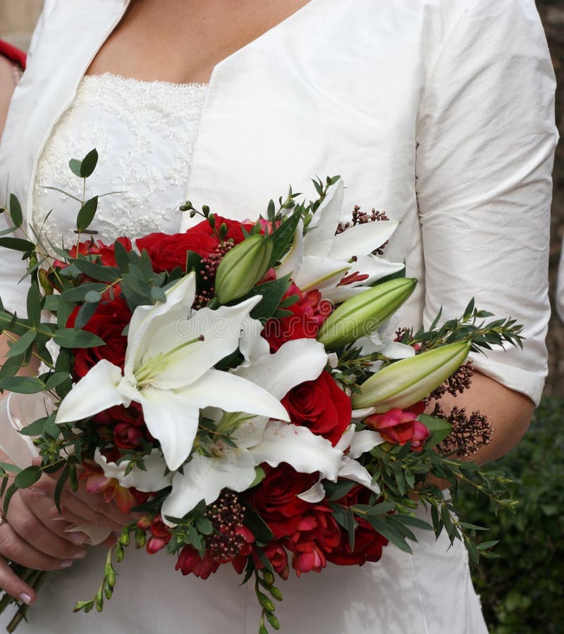 Bride and Flowers stock photo. Image of bouquet, hand - 8339988