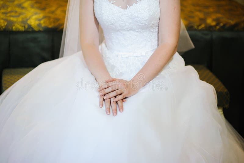 Bride getting dressed stock image. Image of person, people - 66067955