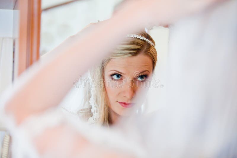 Bride is getting ready stock image. Image of human, girl - 22463329