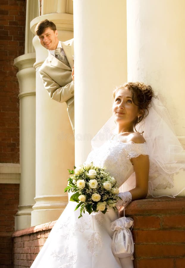 Bride and Groom stock image. Image of dream, nice, enamoured - 12524127