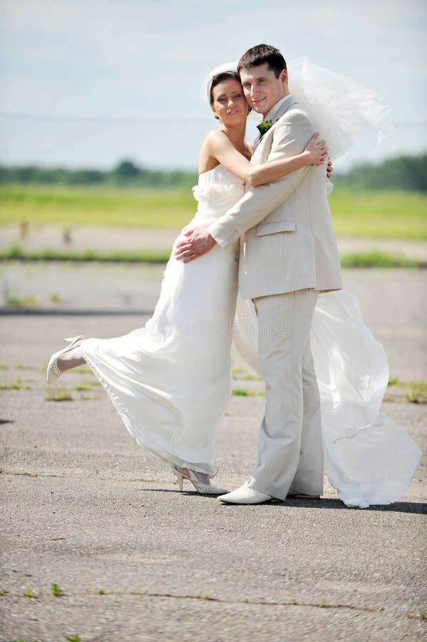 Just Married - Bride and Groom Dancing Stock Photo - Image of people ...