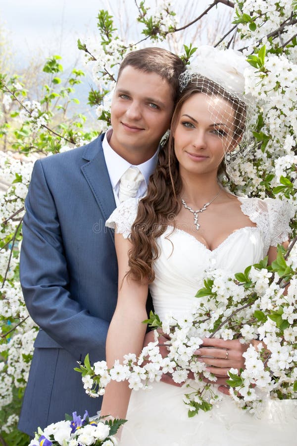 Bride and groom stock photo. Image of embrace, happily - 10408434