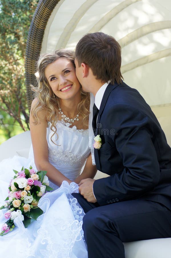 Bride and groom stock image. Image of bride, couple, newlyweds - 29348677