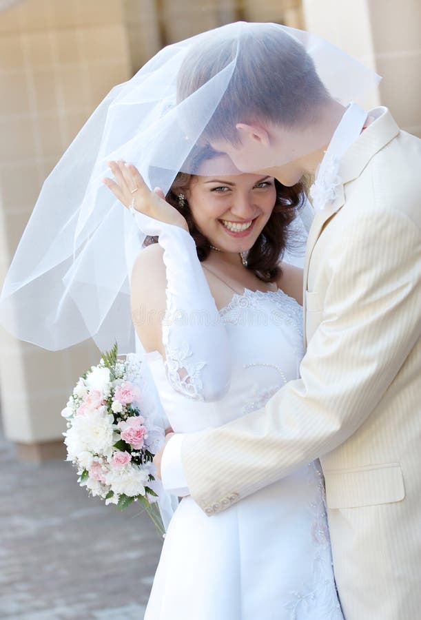 Bride&groom stock image. Image of happy, dress, smile - 6029551