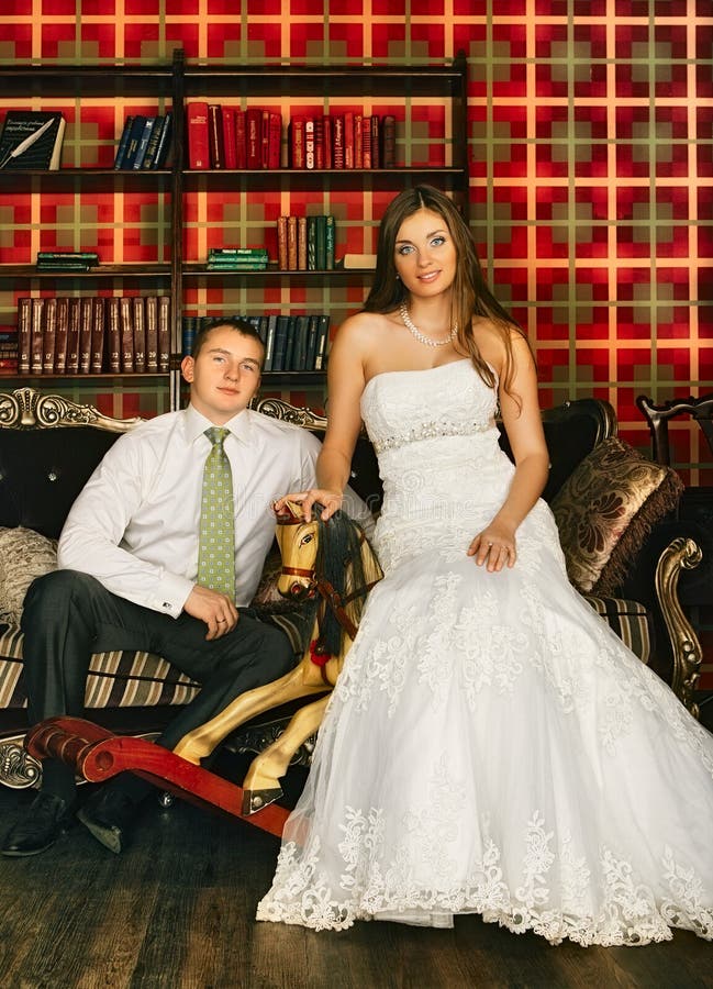 Bride and Groom stock photo. Image of handsome, charming - 49630006