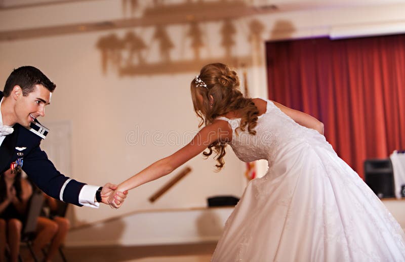 Bride and Groom Dance stock photo. Image of love, serviceman - 31254332