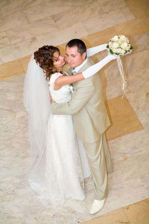 Bride and groom dancing stock image. Image of dancing - 10828237