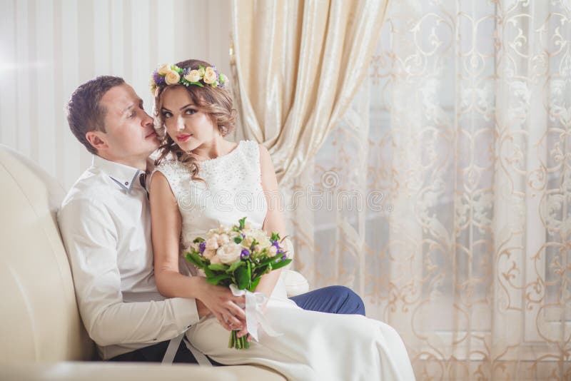 Bride Groom feeling stock photo. Image of hugging, happy - 65602802