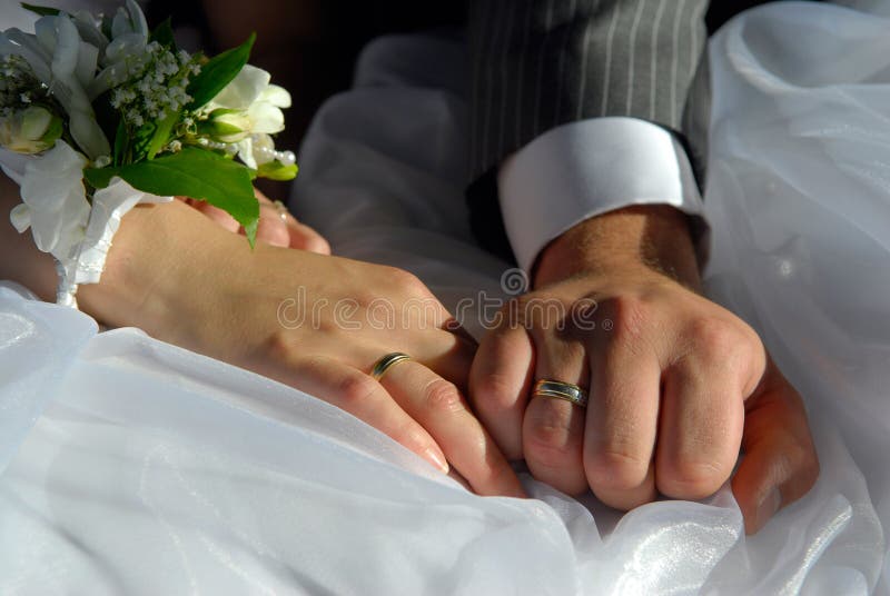 Bride And Groom Hands Picture. Image: 2940456