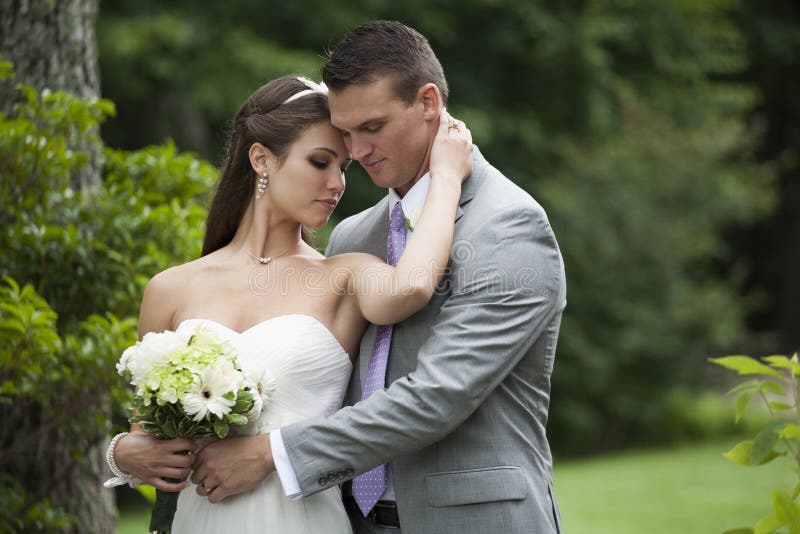 Bride and Groom stock image. Image of close, happy, beauty - 33249015