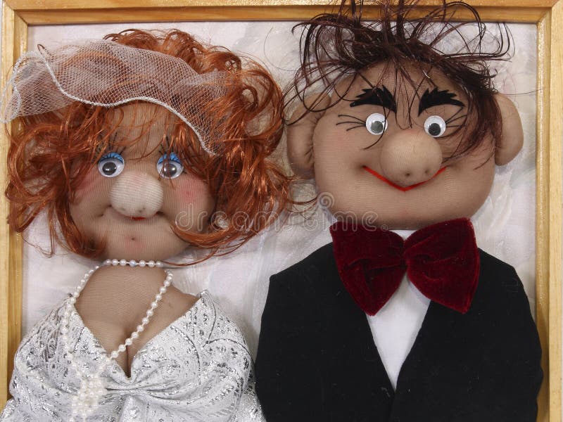 Bride and groom puppets stock image. Image of puppet - 109232315