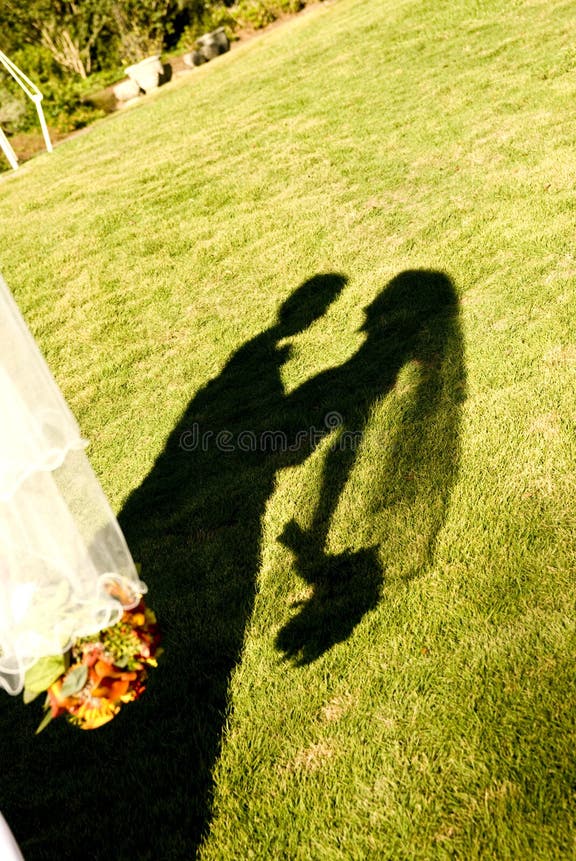 Bride & Groom Shadow stock image. Image of flowers - 3554427