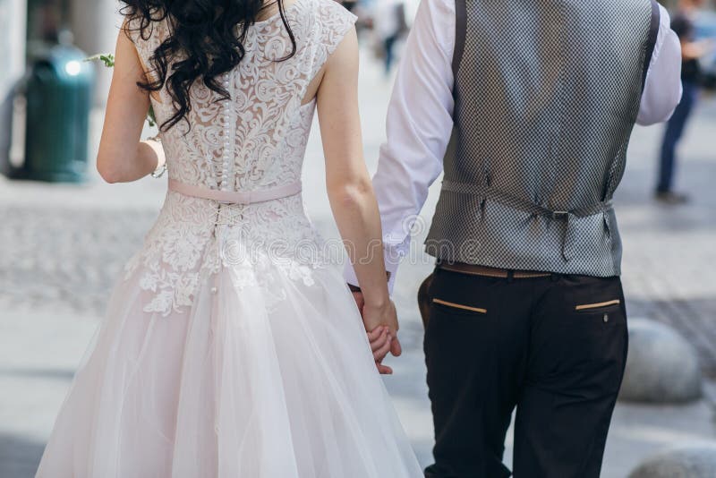Royal Wedding in the Old Town Stock Image - Image of beauty, girl ...