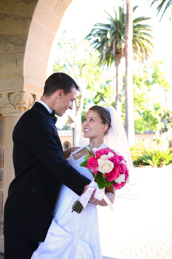 Bride and Groom at Wedding stock image. Image of occasion - 6031023